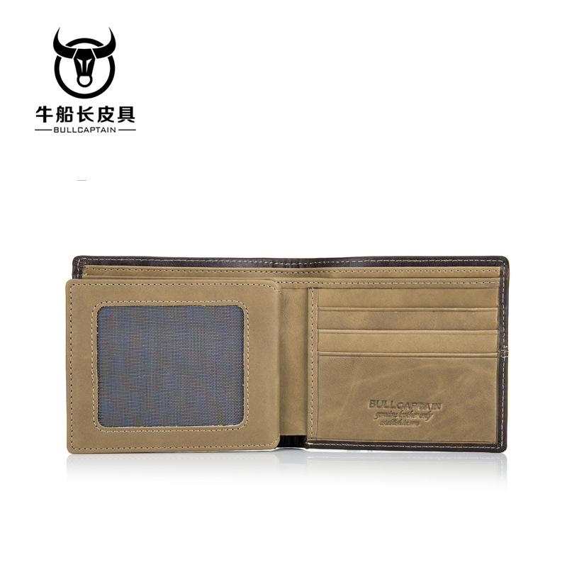 Bull Captain Mens Wallet Leather Slim Bifold Credit Card Holder – BULL ...