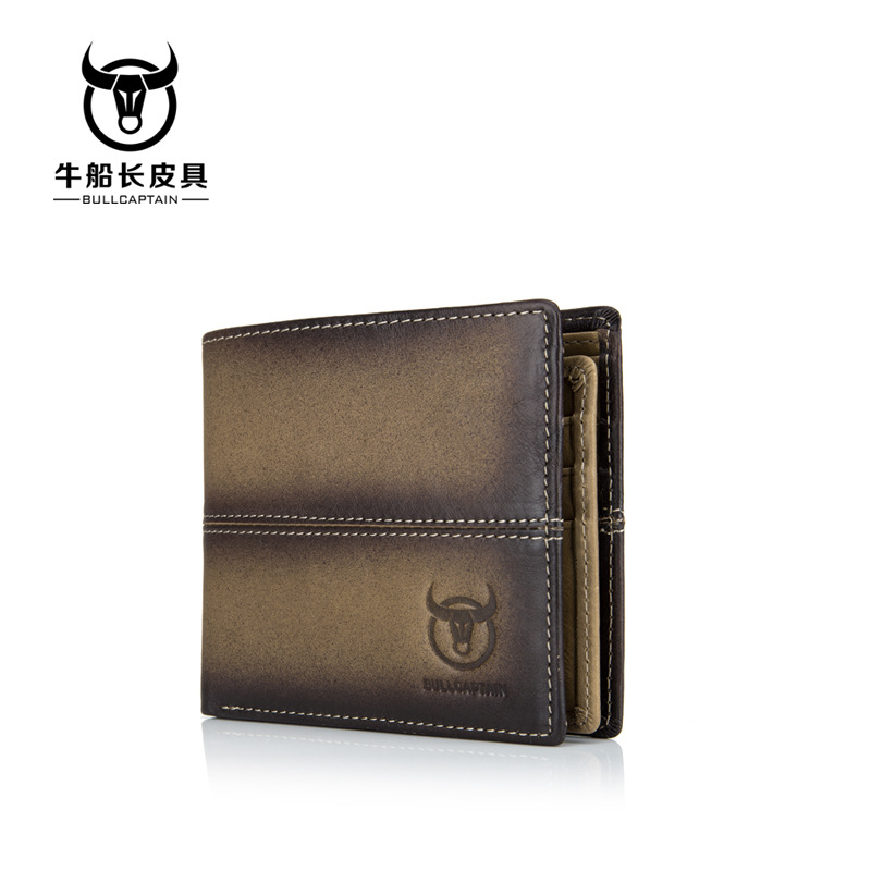 Bull Captain Mens Wallet Leather Slim Bifold Credit Card Holder – BULL ...